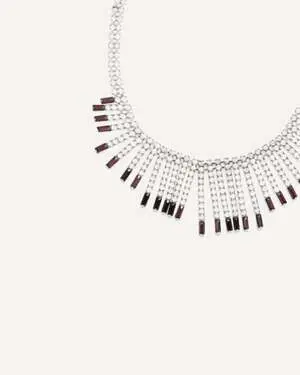 Alessandra Rich Crystal Fringe Necklace