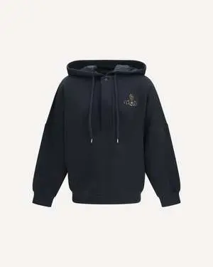 VIVIENNE WESTWOOD Batwing Hooded Sweatshirt Ale - Black