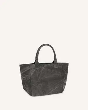 GANNI Medium Trapeze Flower-print Shopping Bag