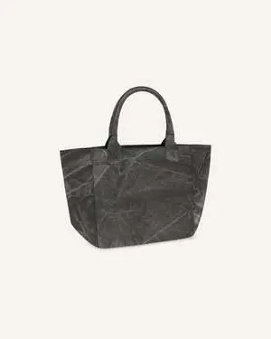 GANNI Medium Trapeze Flower-print Shopping Bag