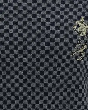 VIVIENNE WESTWOOD Checkate Alpaca And Cotton-blend Sweater Ale