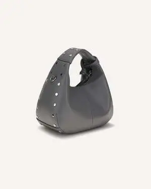 GANNI Mini Studded Hobo Handbag