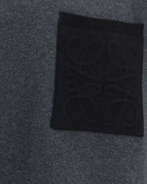 Loewe Anagram Cotton-blend Weathirt With Pocket