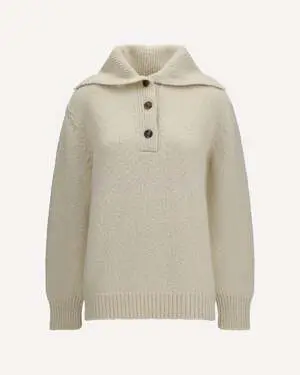 Malo High-neck Sailor Sweater With Buttons