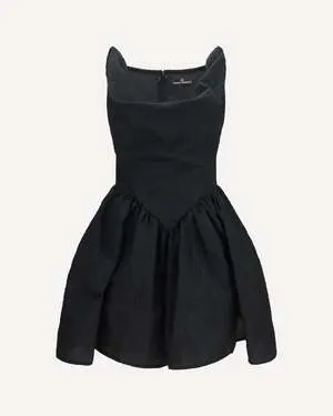 VIVIENNE WESTWOOD Sunday Cotton Mini Dress - Black