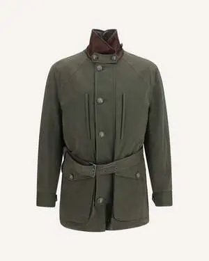 Brunello Cucinelli Belted Waterproof Jacket - Green