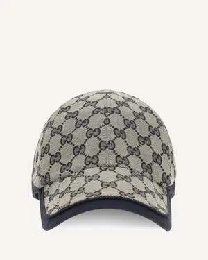 Gucci Gg Cotton Fabric Baeball Hat - Grey