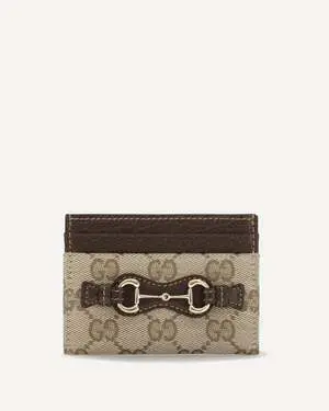 Gucci Horsebit Cardholder - Brown
