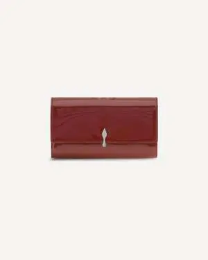 CHRISTIAN LOUBOUTIN Bettina Patent Leather Chain Wallet