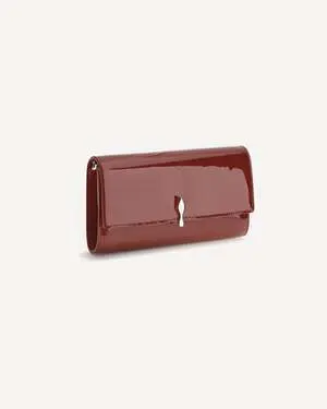 CHRISTIAN LOUBOUTIN Bettina Patent Leather Chain Wallet