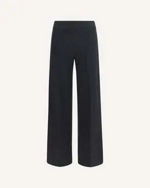 Avenue Montaigne Flavia Wide-leg Cotton-blend Pants