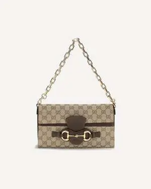 Gucci Medium Horsebit Ristretto Shoulder Bag