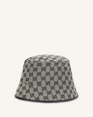 Gucci Gg Cotton Canvas Bucket Hat Feale
