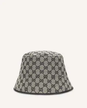 Gucci Gg Cotton Canvas Bucket Hat Feale