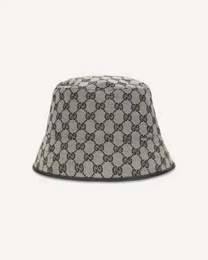 Gucci Gg Cotton Canvas Bucket Hat Feale