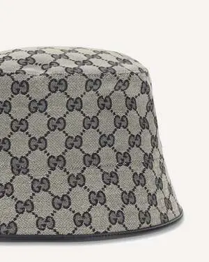 Gucci Gg Cotton Canvas Bucket Hat Feale