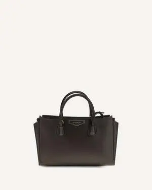 Givenchy Small Antigona Catchall Glossy Grained Leather Handbag - Brown