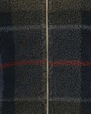 Barbour Kirklees Tartan Fleece Jacket - Green