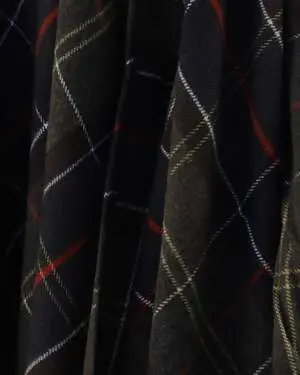 Barbour Staffin Tartan Serape Shawl - Green