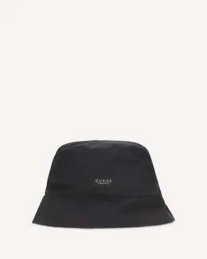 Gucci Cotton Canvas Bucket Hat Mae - Black