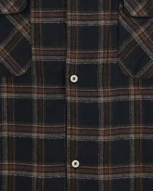 FOUND Raw-cut Fringe Plaid Shirt