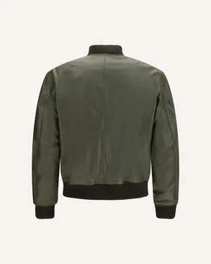 SUNFLOWER Leather Aviator Jacket