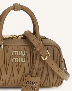 Miu Miu Arcadie Shoulder Bag - Beige