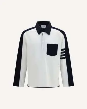 Thom Browne Oversized Colorblock Rugby Polo