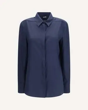 ELLA Silk Shirt With Back Gathering