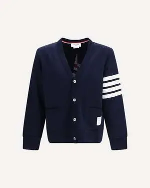 Thom Browne 4-bar Boat Cotton Cardigan