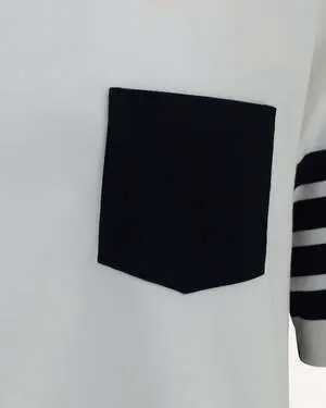 Thom Browne Colorblock T-shirt With 4-bar Detail