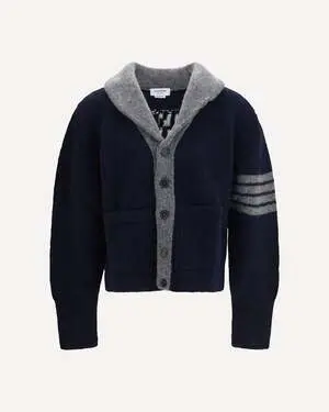 Thom Browne Browne 65 Hooded Jersey Cardigan