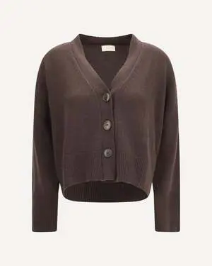 VERYBUSY Cashmere V-neck Buttoned Cardigan Femae