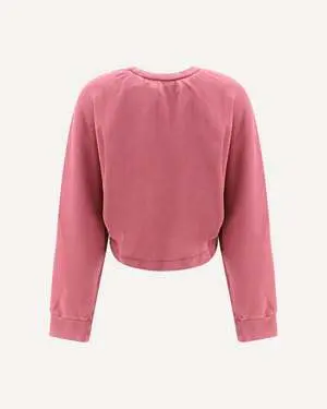 Off-White Off Stap Balloon Crewneck Sweatshirt Feale - Pink