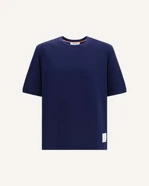 Thom Browne Jersey T-shirt With Ribbed Cuffs