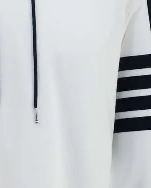 Thom Browne Loopback Colorblock Hooded Sweatshirt