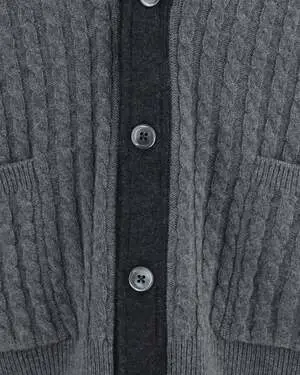 Thom Browne Virgin Wool V-neck Cardigan