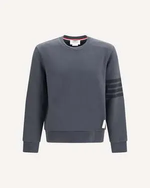 Thom Browne 4-bar Cotton Crewneck Sweatshirt