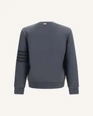 Thom Browne 4-bar Cotton Crewneck Sweatshirt