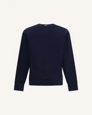 Thom Browne Colorblock Crewneck Sweatshirt With 4-bar Detail