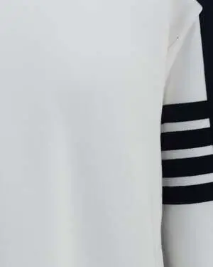 Thom Browne Colorblock Crewneck Sweatshirt With 4-bar Detail