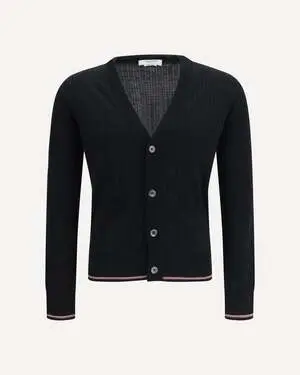 Thom Browne Ribbed Merino Wool Cardigan