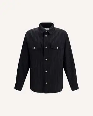 Versace Single Breasted Overshirts For Men