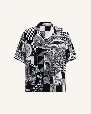 Versace Printed Silk Twill Shirt