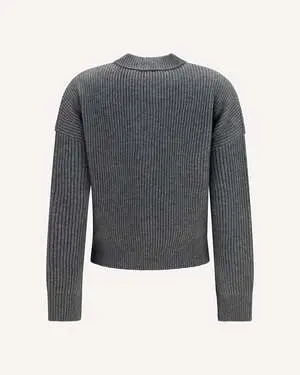 Max Mara Carnet Ribbed Cardigan Femae - Grey