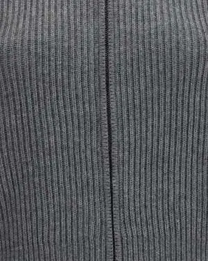 Max Mara Carnet Ribbed Cardigan Femae - Grey