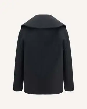 Balenciaga Structured High-neck Peacoat