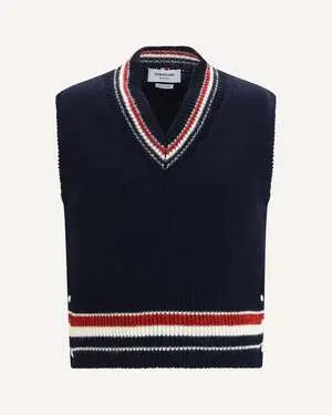 Thom Browne Hector Jersey V-neck Vest