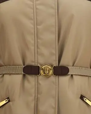 Versace Responsible Jacket In Nylon Twill - Beige