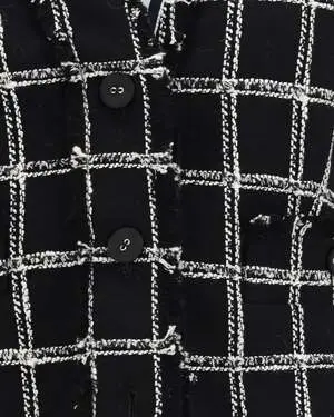 Thom Browne Checked Tweed Cardigan Jacket
